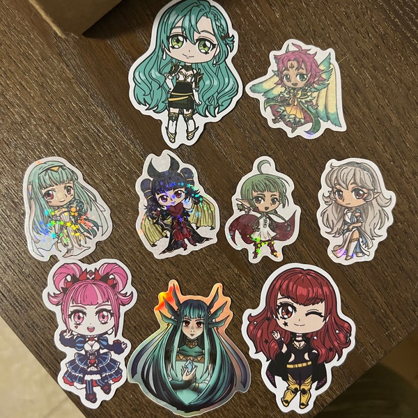 Pretty Cure/ Glitter Force Stickers: Transparent Magical Girl Stickers ...