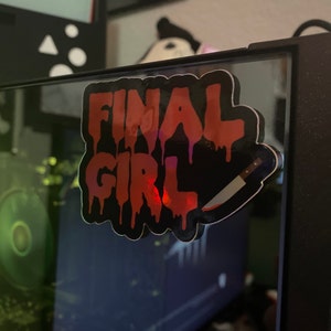 Holographic Sticker- Final Girl- 3”x2.24” - Etsy