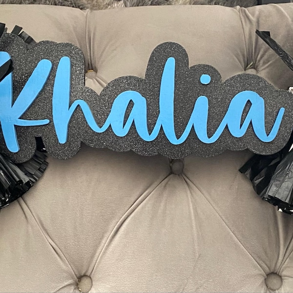 Custom Cheer Stick -game Day Signs - Pom Pom Sign - Custom Cheer Stick ...