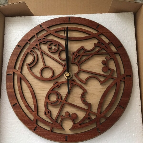Custom Gallifreyan Clock With Your Name or Words - Doctor Who Clock in ...