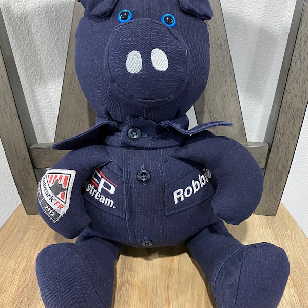 Memory Pig Made From a Loved Ones Clothing - Etsy