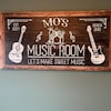 Personalized Music Room Sign, Custom Music Studio Signs, Gifts for Him ...