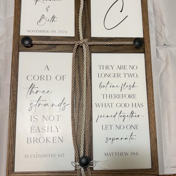 A Cord of Three Strands What God Joined Together Trinity Braid™ Unity ...