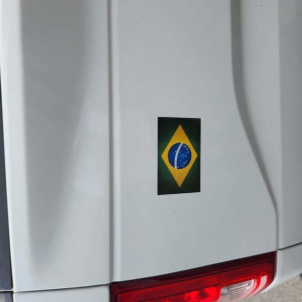 Brazilian Flag Sticker 5x3 Inch Brazil Bumper Laptop Decal - Etsy