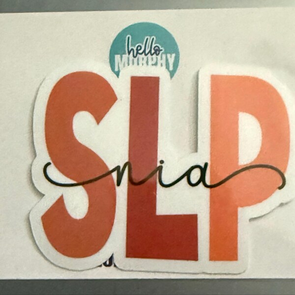 Speech Therapy Sticker for SLP, Speech Language Pathologist Sticker ...