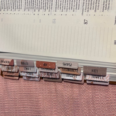 Laminated Bible Tabs With Adhesive easy to Read, Easy to Apply, Bible ...