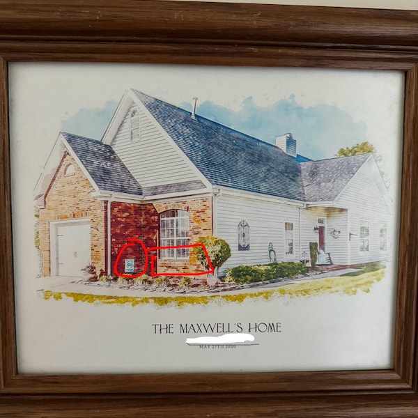 Personalised Watercolour House Portrait, New Home Print Gift ...