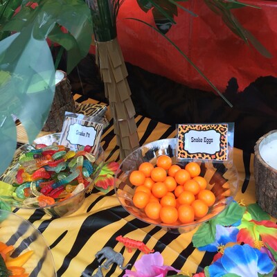 Jungle Party Labels Safari Food Labels Instantly Downloadable and ...