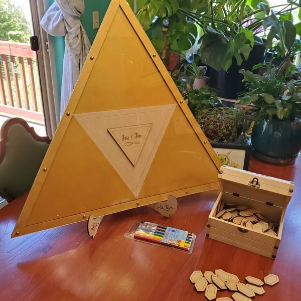Triangle Wedding Guest Book, Guest Book, Wedding Guest Book, GUEST BOOK ...