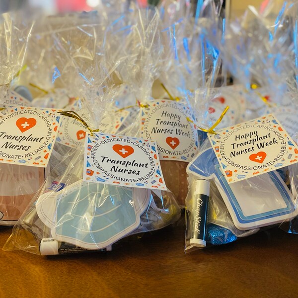 Transplant Nurses Week Printable Gift Tags, Transplant Nurses Gift ...