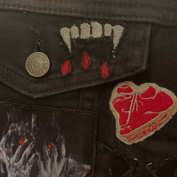 Vampire Fang Patch - Etsy