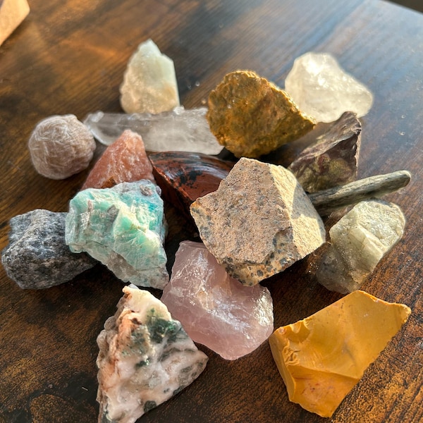 Crafters Collection Mixed Crystals: Bulk Gemstones, Natural Raw ...