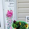 Porch Sign With Flowers. Porch Decor. Flower Sign. Sign With Scripture ...