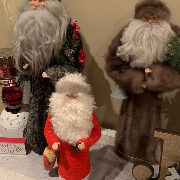 In Hatties Attic, Luxury Handcrafted Santas, Fur Coats, Upcycled, OOAK ...