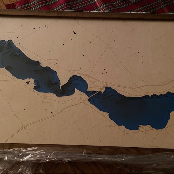 Bermuda Triangle 3D Map / 3D Bathymetry-topographic / Wood Sea Art Map ...