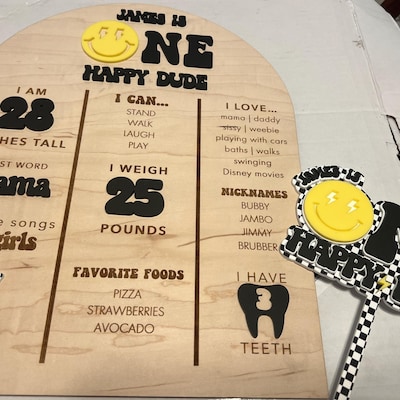 Happy Face Sign Rad Smiley Sign Wall Decor Retro Decor Childrens Room ...