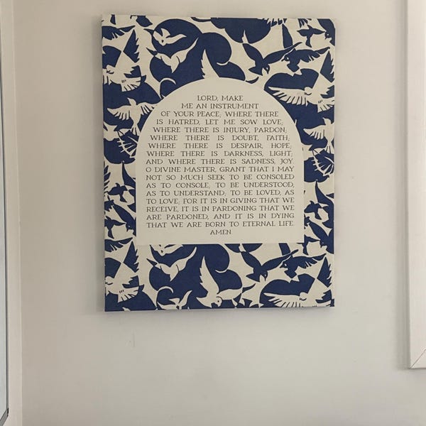 The Prayer of St Francis Print | Christian Wall Art, Catholic Decor ...