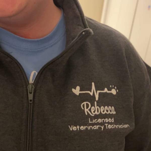 Vet Tech Pullover Sweatshirt Jacket, Gift for Vet, Vet Assistant, Vet ...