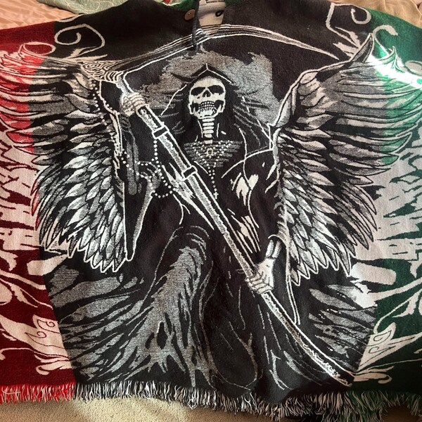 Mexican Rebozo, Mexican Shawl Wrap, Rebozo Bordado, Embroidered Rebozo ...