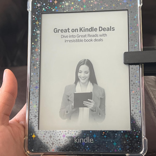 Holographic Stars E-reader Skin, Removable Kindle Paperwhite, Adhesive ...