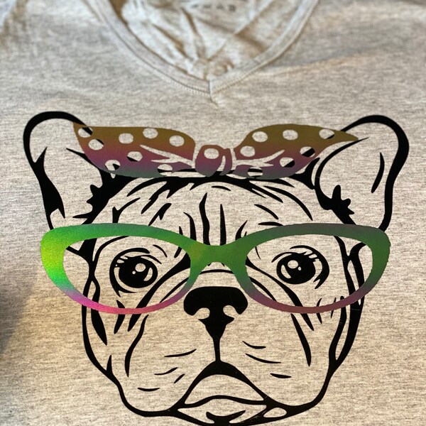 French Bulldog Svg,french Bulldog With Bandana Svg,french Bulldog With ...