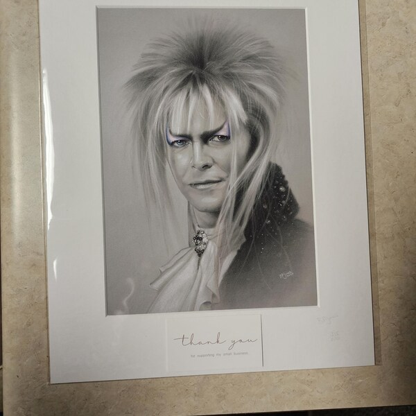 Limited Print of My Drawing of Jareth From Labyrinth - Etsy