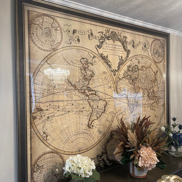 1720 Old World Map,world Map Wall Art, Historic Map Antique Style Map ...