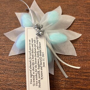 Italian Wedding Tradition Jordan Almonds Poem Thank You Design Favor ...