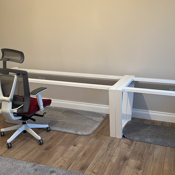 Table Legs, With Double Connecting Bar, Trapeizodal Shape TRIN2B8040 - Etsy