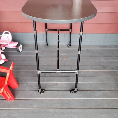 Industrial Black Pipe Drink/bar With 3 Support Brackets,handmade Drinks ...