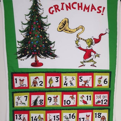 The Grinch Advent Calendar Panel From Dr Seuss's How the Grinch Stole ...
