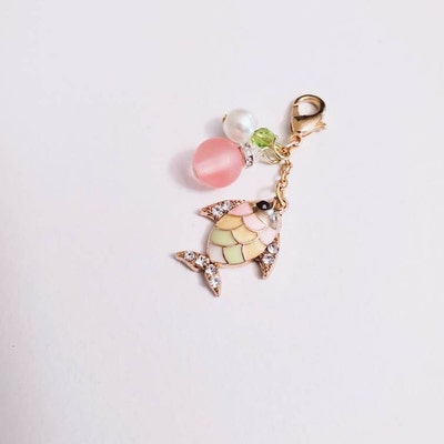Enamel Fish Charms With Rhinestone Detail Package of 3 Charms Beach ...