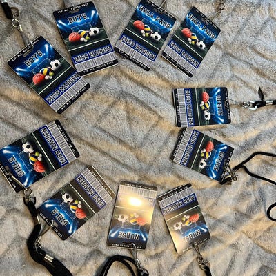 Science Theme Classroom Hall Passes for Teachers, Personalized, Set of ...