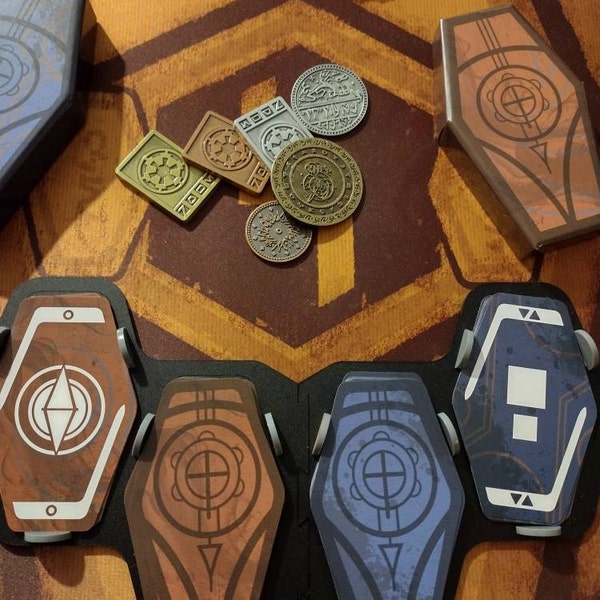 Deluxe Sabacc Core Worlds Set Solid Metal Sabacc Gaming Tokens star ...