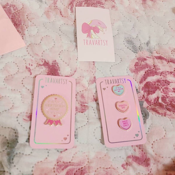 Certified Simp Badge Enamel Pin | Valentine's Day Gift Bag Jacket Medal ...