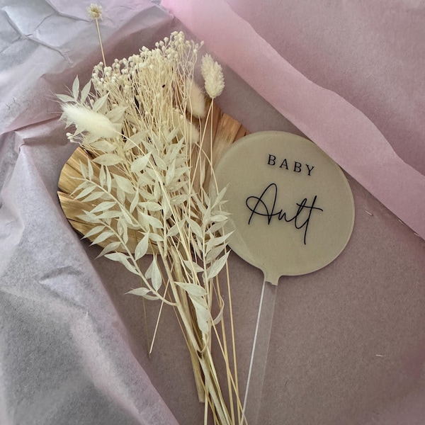 Personalised Baby Cake Topper - Shower, Gender Reveal, Christening - Etsy