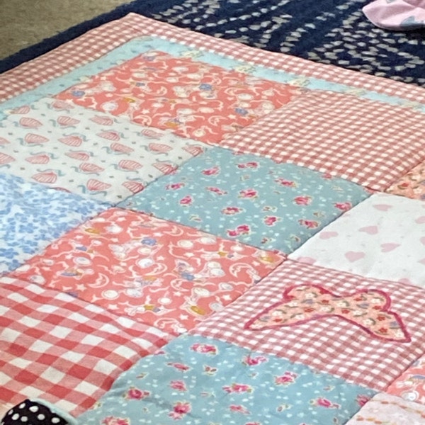 Handmade Patchwork Baby Cot Quilt - Etsy