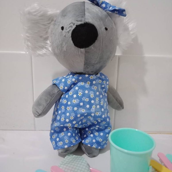 Koala Bear Stuffed Animal, Koala Sewing Pattern, Plush Animal Pattern ...