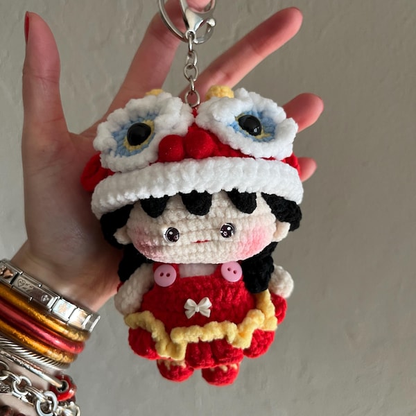 Crochet Doll Keychain, Doll Bag Charm, Doll Bag Accessory, Gift for ...