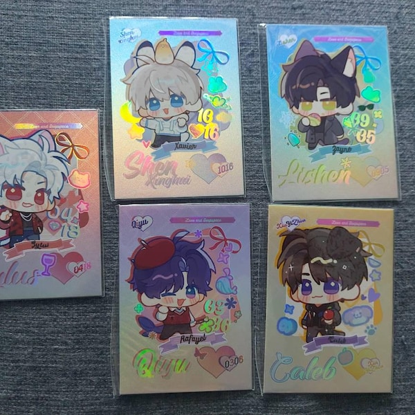 Love and Deep Space Rocking Keychain | Xavier Zayne Rafaye Sylus Caleb ...