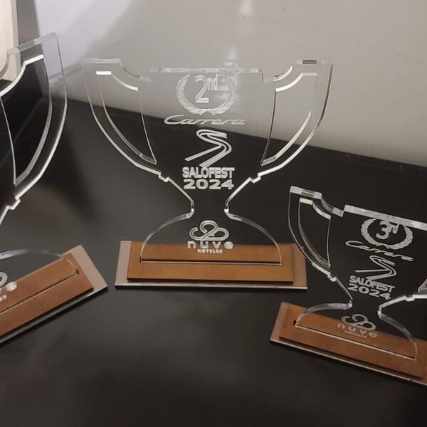 Trophy Award With Layered Base - Ai, Svg, Pdf Cut File - Instant ...