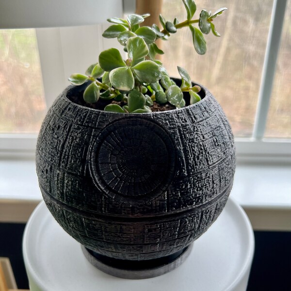 Death Star / Star Wars / Planter / Hand Painted - Etsy