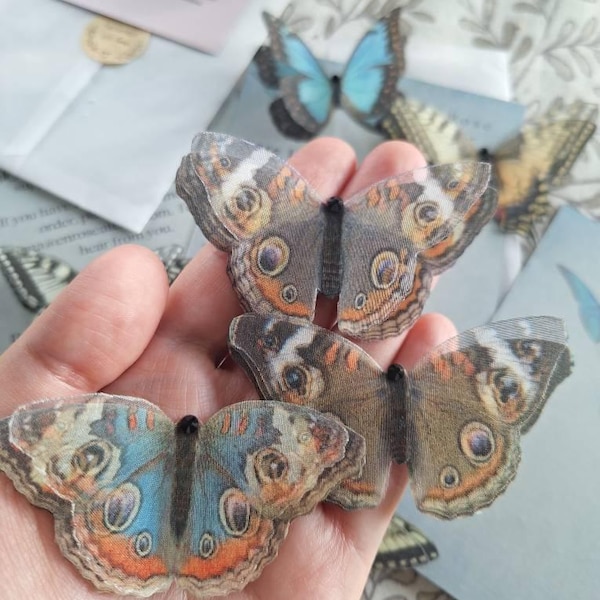 Ghost Silk Moth Earrings, Realistic Luna Moth Wings, Moon Moth ...