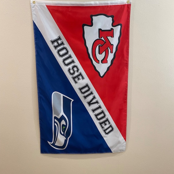 House Divide Flag | Custom House Divided Flag | NFL Flag | Countries ...