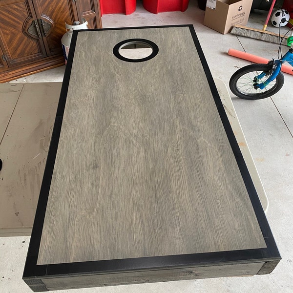 Cornhole Game Board Stripes Rings ( Circles ) Corner Decals - Complete ...