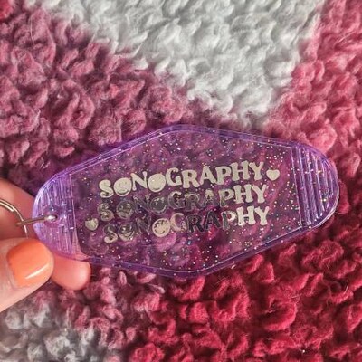 Motel Retro Keychain Custom Design and Personalized Resin Coated Pick ...