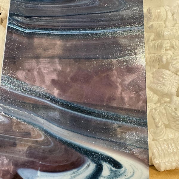 Corteza, Clear, Oceanside, Stained Glass Sheet - Etsy