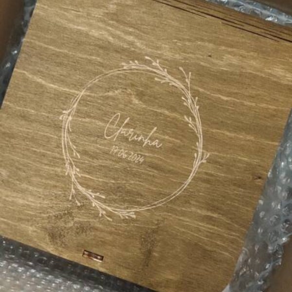 11x14 Wedding Album Box | Mahogany 35x28 Cm Photo Album Box | Wedding ...