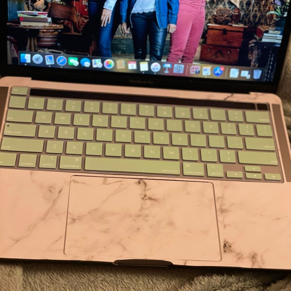 White Marble Inner Skin, Inside Skin for Macbook, Tech Accessory ...