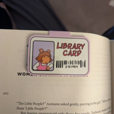 DW Book Club Arthur Library Card Gifts for Librarian Double Sided ...